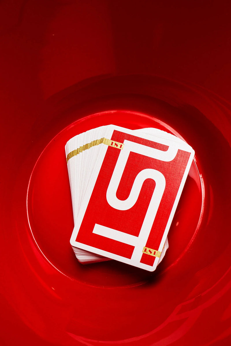 1st V6 Red Playing Cards – Tannen's