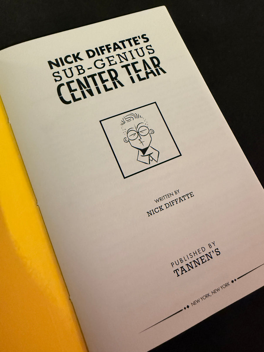 Nick Diffatte Sub Genius Center Tear – Tannen's
